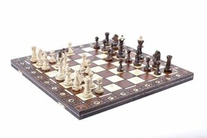 wegiel chess set - consul chess pieces and board - european wooden handmade game - junior