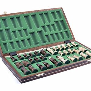 Wegiel Chess Set - Consul Chess Pieces and Board - European Wooden Handmade Game - JUNIOR