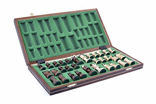 Wegiel Chess Set - Consul Chess Pieces and Board - European Wooden Handmade Game - JUNIOR