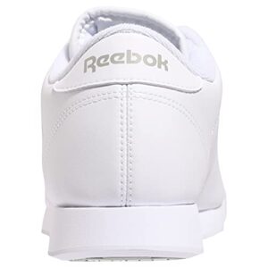 Reebok women's Princess Fashion Sneaker, White, 8.5 US