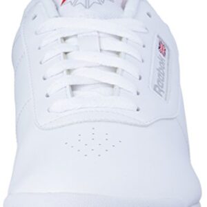 Reebok women's Princess Fashion Sneaker, White, 8.5 US