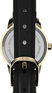 Timex Women's T2H341 Easy Reader Black Leather Strap Watch