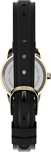 Timex Women's T2H341 Easy Reader Black Leather Strap Watch