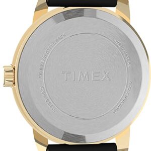 Timex Women's T2H341 Easy Reader Black Leather Strap Watch