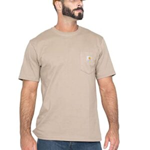 CarharttMenLoose Fit Heavyweight Short-Sleeve Pocket T-ShirtDesertLarge