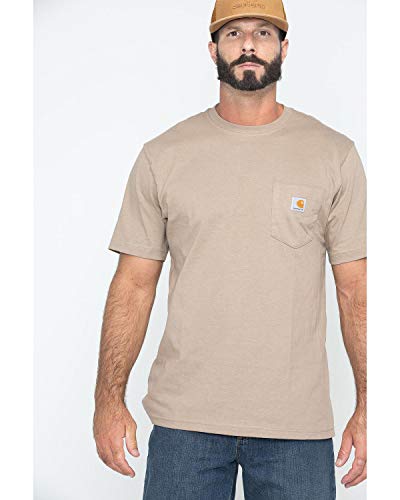 CarharttMenLoose Fit Heavyweight Short-Sleeve Pocket T-ShirtDesertLarge