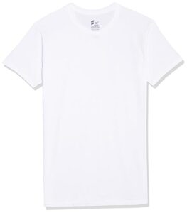 hanes men hanes men's cotton undershirt, moisture-wicking crew tee undershirts, multi-packs available