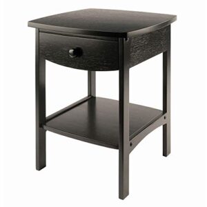 winsome wood claire accent table, black