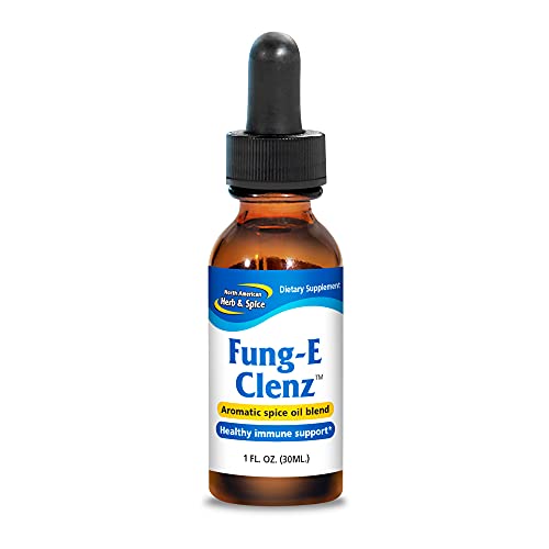 NORTH AMERICAN HERB & SPICE Fung-E-Clenz - 1 fl. oz. - Immune Support, Healthy Hair, Skin & Nails - Contains Oregano, Food & Spice Oils - Non-GMO, Vegan - 173 Total Servings