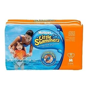 huggies little swimmers disposable swimpants, size m (24-34 lb), 11 ct