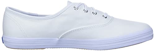 Keds Women's Champion Original Canvas Lace-Up Sneaker, White, 8.5 XW US