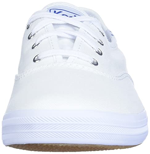 Keds Women's Champion Original Canvas Lace-Up Sneaker, White, 8.5 XW US