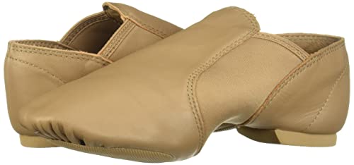 Capezio Women's E-Series Jazz Slip On Shoe, Caramel, 11