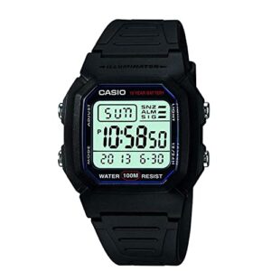 casio men's w800h-1av classic sport watch with black band