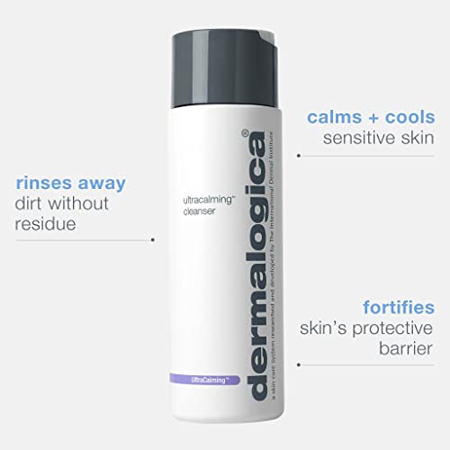 Dermalogica Ultracalming Cleanser (8.4 Fl Oz) Gentle Non-Foaming Face Wash for Sensitive Skin - No Artificial Fragrances or Colors