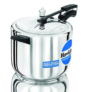 hawkins stainless steel pressure cooker, 10-liter