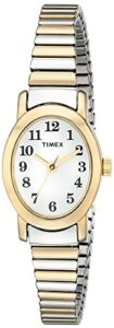 timex women's t2m570 cavatina two-tone stainless steel expansion band watch