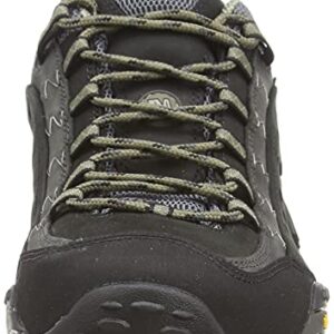 Merrell mens Merrell Mens Intercept Breathable Walking Shoes J73703 Black Smooth Black Leather UK Size 10 (EU 44.5, US 10.5)