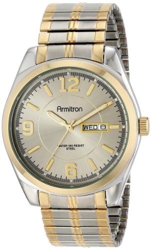 Armitron Men's 204591GYTT Two-Tone Expansion Band Dress Watch