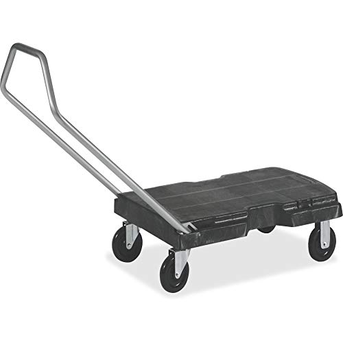 Rubbermaid Commercial Products Convertible Folding Utility Dolly/Cart/Platform Truck with wheels, FG440100BLA, 500 lbs Capacity, Black