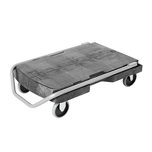 Rubbermaid Commercial Products Convertible Folding Utility Dolly/Cart/Platform Truck with wheels, FG440100BLA, 500 lbs Capacity, Black