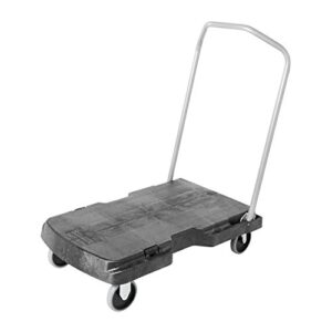 Rubbermaid Commercial Products Convertible Folding Utility Dolly/Cart/Platform Truck with wheels, FG440100BLA, 500 lbs Capacity, Black