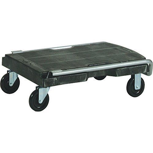 Rubbermaid Commercial Products Convertible Folding Utility Dolly/Cart/Platform Truck with wheels, FG440100BLA, 500 lbs Capacity, Black