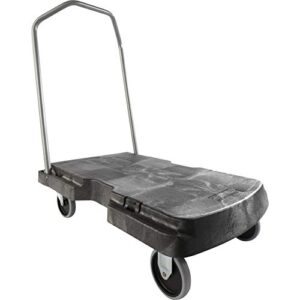 Rubbermaid Commercial Products Convertible Folding Utility Dolly/Cart/Platform Truck with wheels, FG440100BLA, 500 lbs Capacity, Black