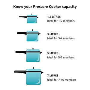 Hawkins Pressure Cooker, 6 L, Silver