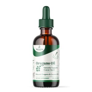 bioactive nutrients oregano oil supplement - oil of oregano blend with coconut oil - pure, natural essential oils - 1 fl oz (39.6 g) / 6 drops per day / 150 daily doses