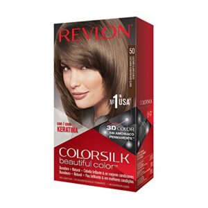 revlon colorsilk haircolor, light ash brown (pack of 3)