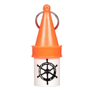 attwood 11875-7 floating key buoy key chain, for mens 1 7/64 x 2 51/64 x 5/16 inch