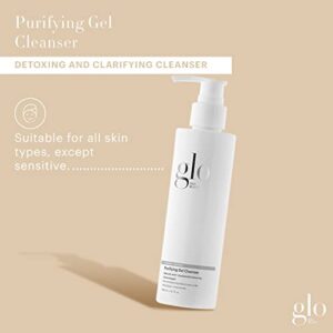 Glo Skin Beauty Purifying Gel Cleanser - Salicylic Acid Face Wash Targets Clogged Pores, Excess Oil & Breakouts - Gently Exfoliates and Minimizes the Appearance of Fine Lines