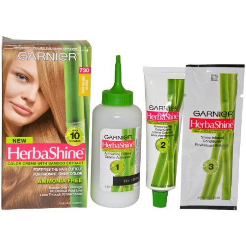 Herbashine Color Creme With Bamboo Extract No. 730 Dark Golden Blonde By Garnier for Unisex