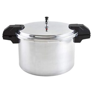 mirro 92116 polished aluminum 5 / 10 / 15-psi pressure cooker / canner cookware, 16-quart, silver