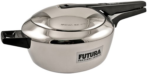 Futura Stainless Steel Pressure Cooker, 5-1/2-Litre