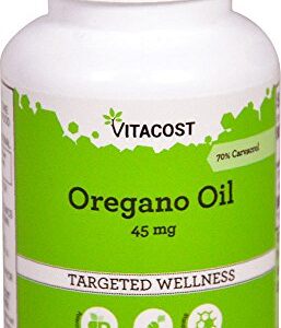 Nutraceutical Sciences Institute (NSI) Vitacost Oregano Oil - Standardized Extract - 510 mg - 60 Vegetarian Capsules