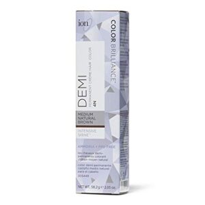 ion color brilliance intensive shine demi permanent creme 4n medium natural brown