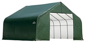 shelterlogic 72814 green 10'x12'x8' peak style shelter