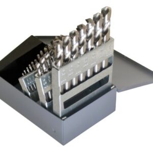 Chicago Latrobe - 69900 157 Series High-Speed Steel Short Length Drill Bit Set with Metal Case 118 Degree Conventional Point, Inch, 29-piece, 1/16" - 1/2" in 1/64" increments