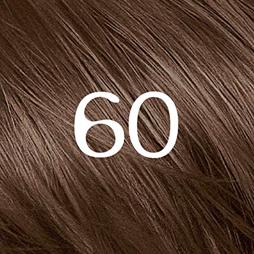 L'Oreal Paris Feria Multi-Faceted Shimmering Permanent Hair Color, 60 Crystal Brown (Light Brown), Pack of 1, Hair Dye