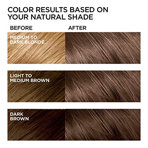 L'Oreal Paris Feria Multi-Faceted Shimmering Permanent Hair Color, 60 Crystal Brown (Light Brown), Pack of 1, Hair Dye