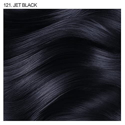 Adore Semi Permanent Hair Color - Vegan and Cruelty-Free Hair Dye - 4 Fl Oz - 121 Jet Black (Pack of 1)