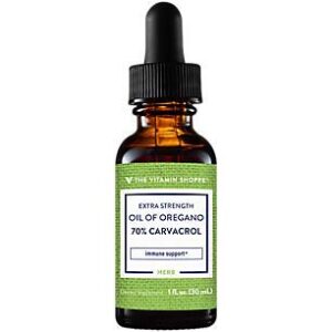 the vitamin shoppe oil of oregano 21mg, liquid herbal supplement that supports a healthy immune system, standardized to 70% carvacrol (1 fluid ounces liquid)