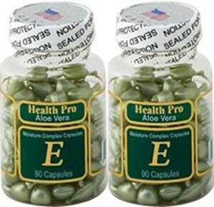 vitamin e skin oil aloe vera, 90 softgels (pack of 2)