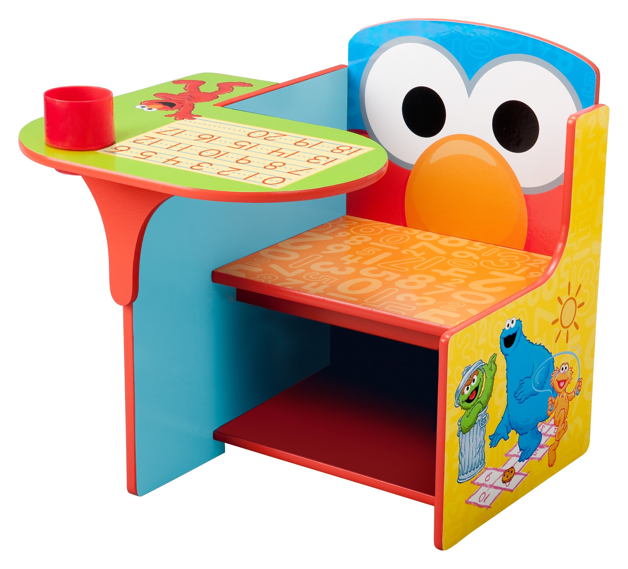 Delta Children Chair Desk With Storage Bin, Sesame Street