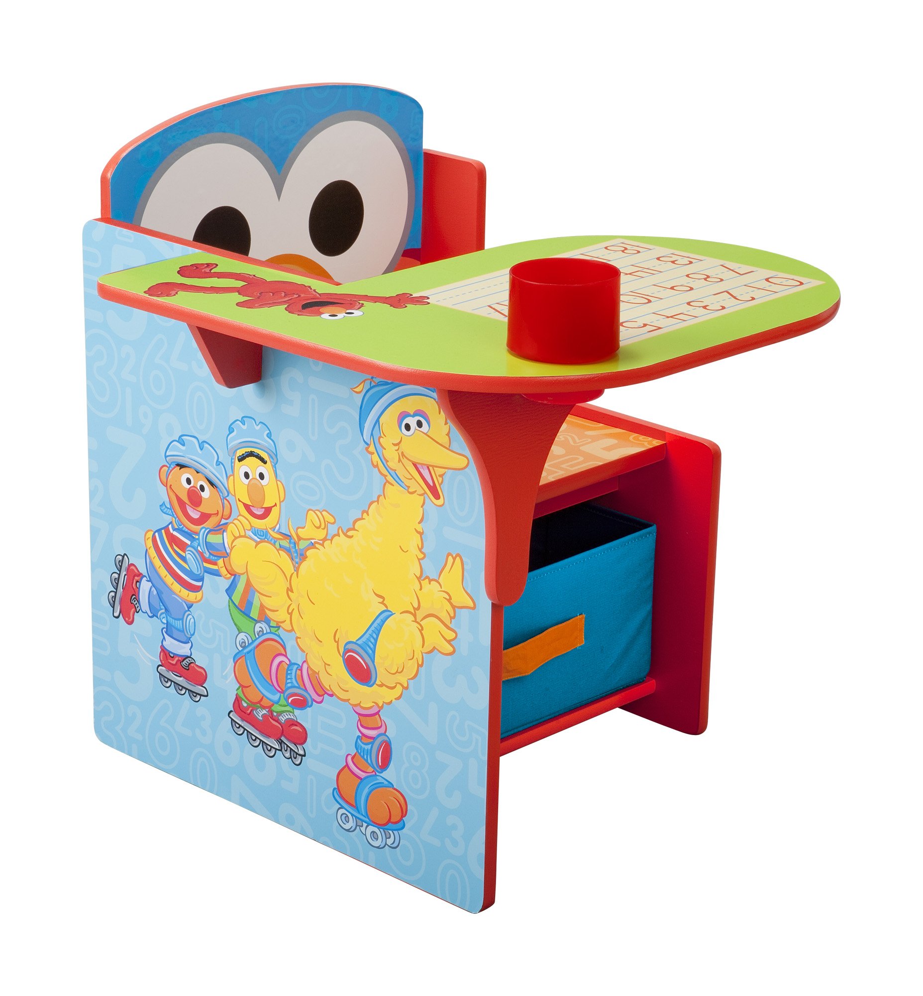 Delta Children Chair Desk With Storage Bin, Sesame Street