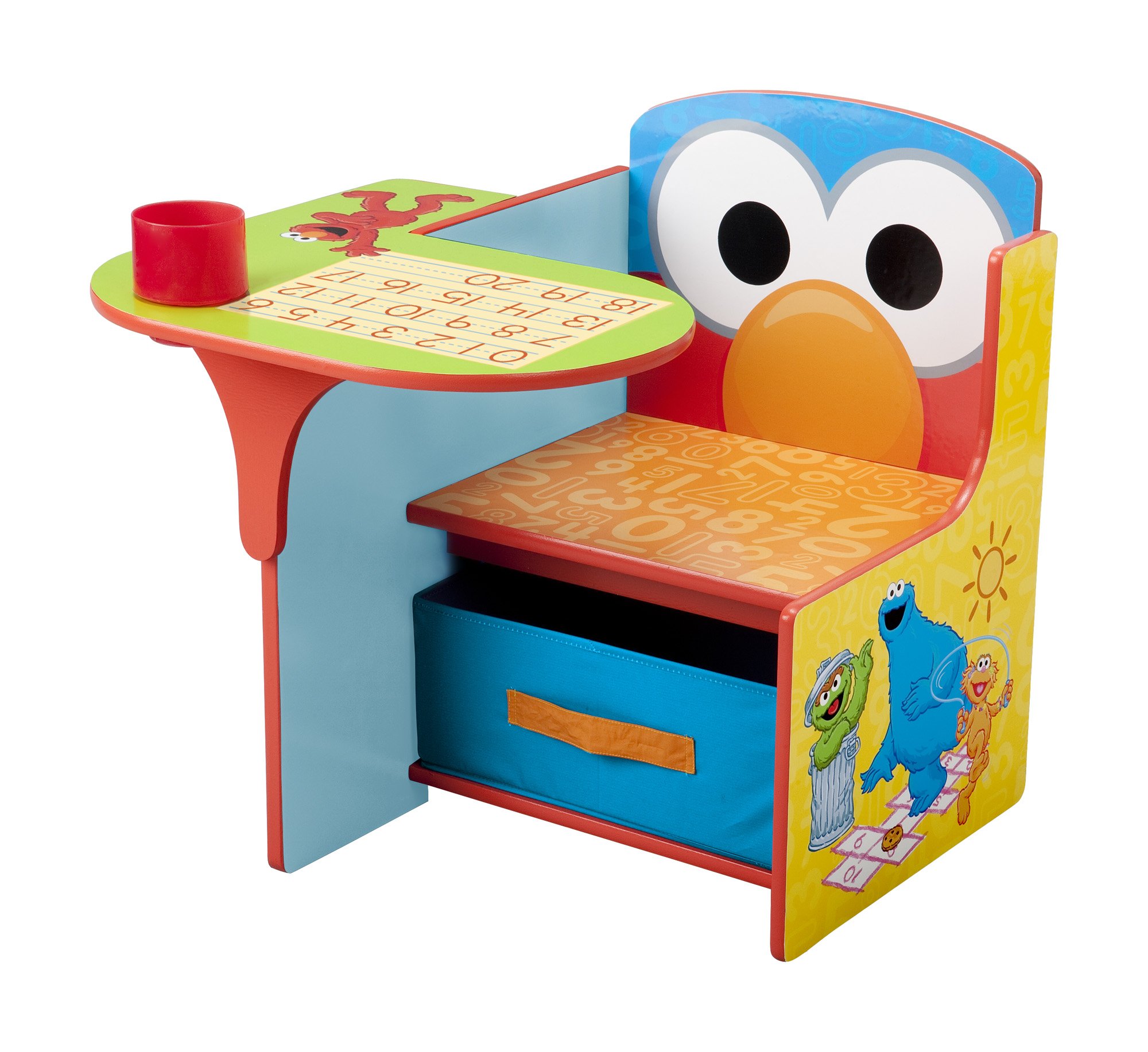 Delta Children Chair Desk With Storage Bin, Sesame Street