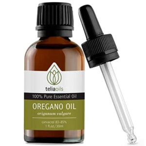 teliaoils oil of oregano, super strenght 83-85% carvacol, edible oregano from greek mountains