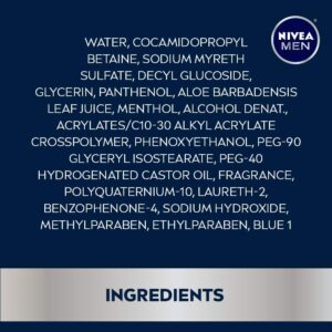 nivea men maximum hydration moisturizing face wash with aloe vera, 5 fl oz tube